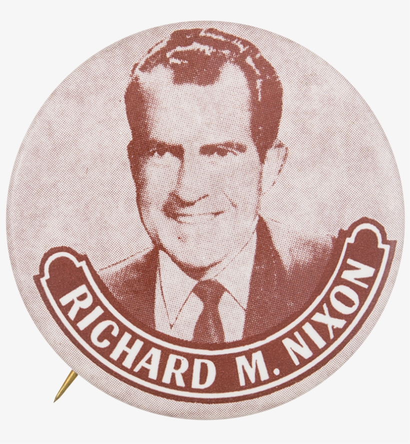 Nixon Sepia - Richard M. Nixon Campaign Button - Old Style PNG Image ...