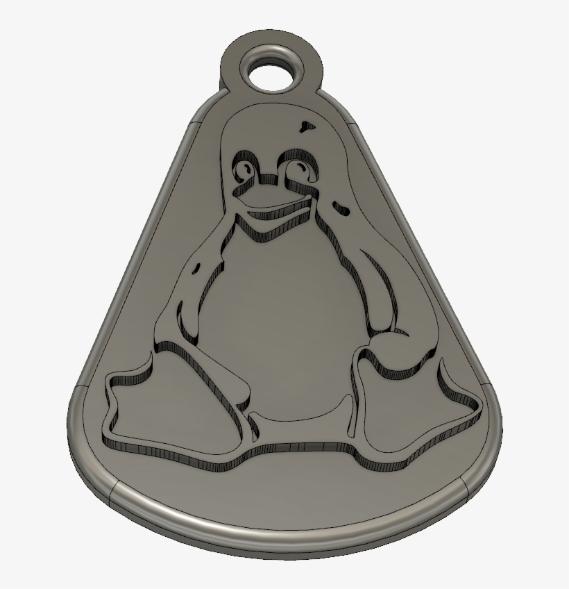Linux Logo Key Fob - Cartoon PNG Image | Transparent PNG Free Download ...