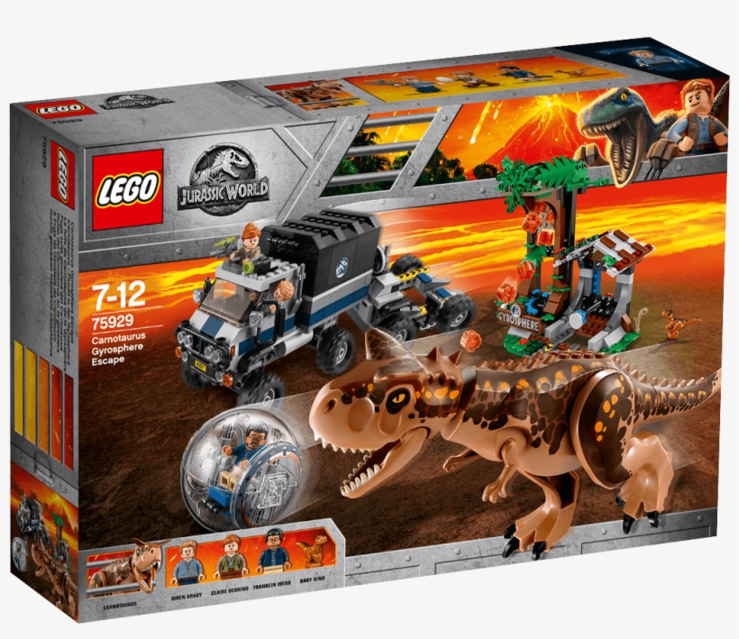 Lego Jurassic World Carnotaurus Gyrosphere Escape - Lego 75929 PNG ...