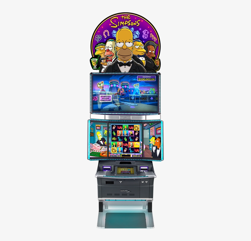 The Simpsons Cabinet - Simpsons Scientific Games Slot Machines PNG ...