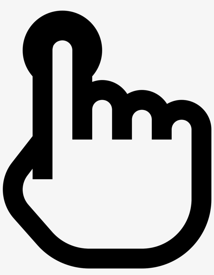 Interface De Usuário Natural 2 Icon - Middle Finger Cursor Icon PNG ...