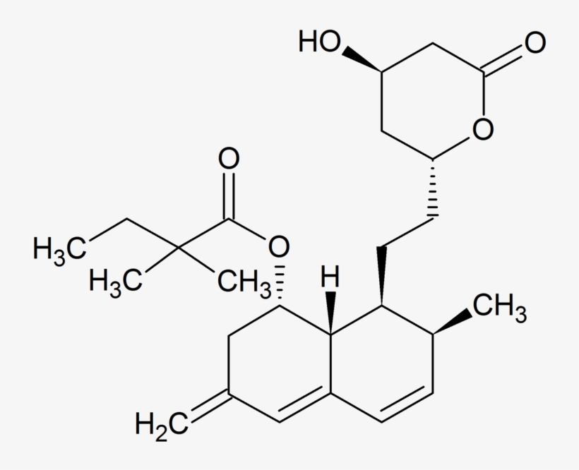 Rozmiar Podglądu 736 X 599 Pikseli - Simvastatin Structure PNG Image ...