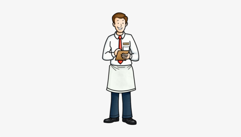 Download Waiter - Waiter Cartoon Png | Transparent PNG Download | SeekPNG