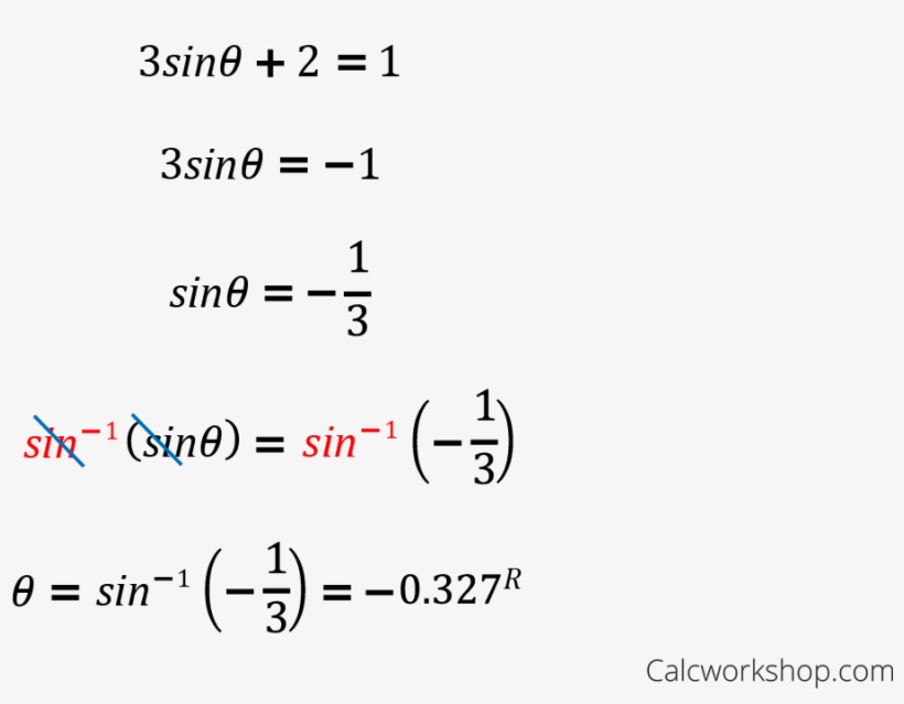 Download Steps For Solving Trig Equations Using Inverses - Solve A Sine ...