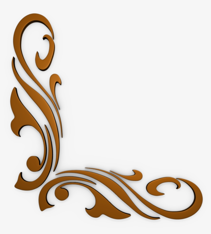 Png Scroll Design Transparent Scroll Design - Corner Scroll Design Png ...