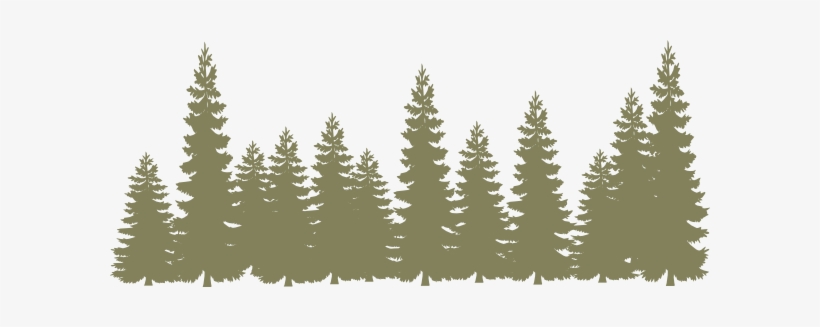 Clipart Cute Borders Vectors - Pine Tree Silhouette PNG Image ...