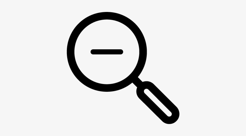 Magnifier Minus - Icon PNG Image | Transparent PNG Free Download on SeekPNG