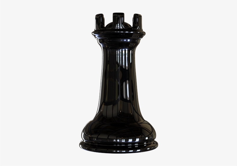 Chess, Figure Rook Black, Checkerboard - Chess PNG Image | Transparent ...