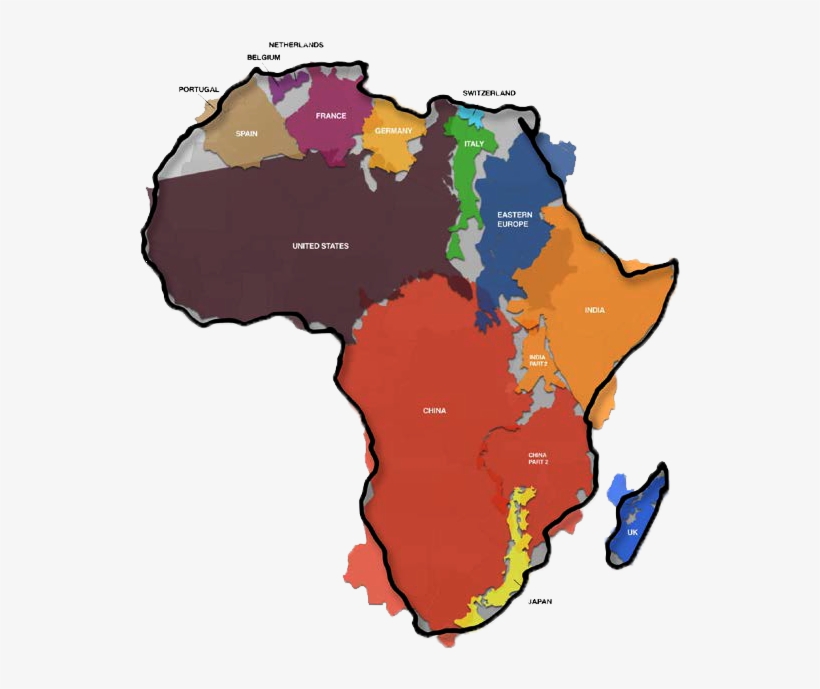 The True Size Of Africa - True Size Of Africa PNG Image | Transparent ...