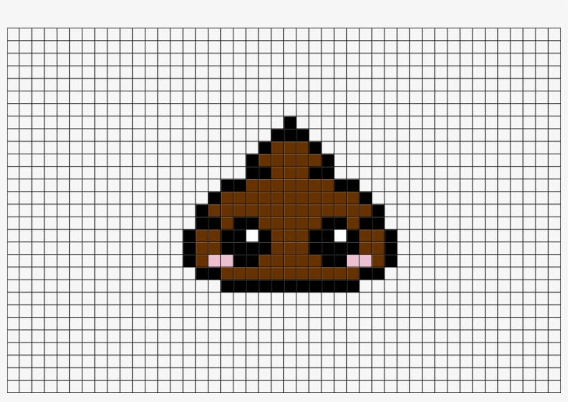 Download Pixel Art Poop Emoji | Transparent PNG Download | SeekPNG