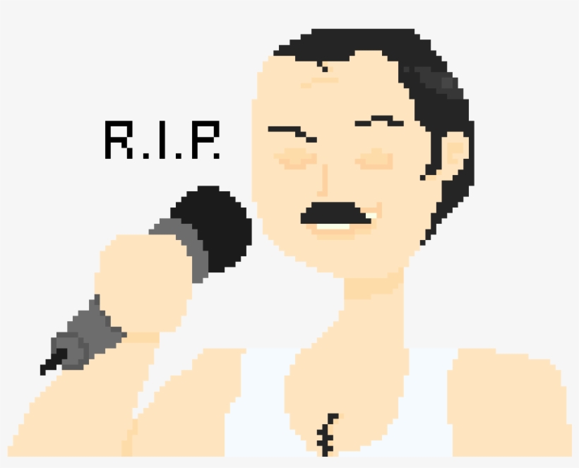 Freddie Mercury - Pixel Art PNG Image | Transparent PNG Free Download ...
