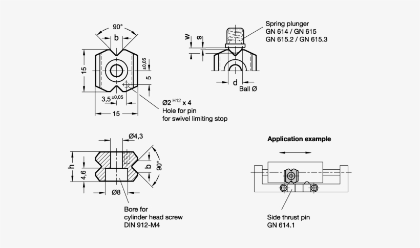 Indent Blocks For Spring Plungers Gn - Dr.c.hanser Ag PNG Image ...