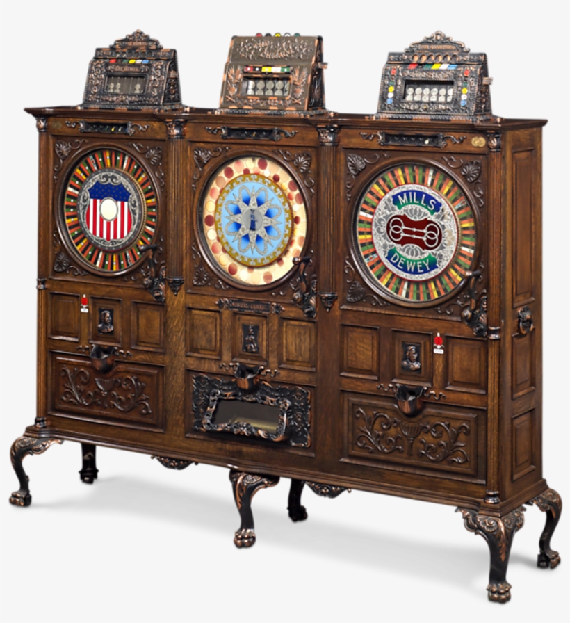 The Mills Dewey-chicago Triplet Slot Machine - Slot Machine PNG Image ...