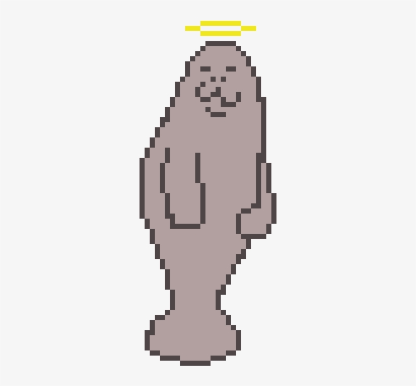 Download Manatee - Lego Pixel Art Minecraft | Transparent PNG Download ...