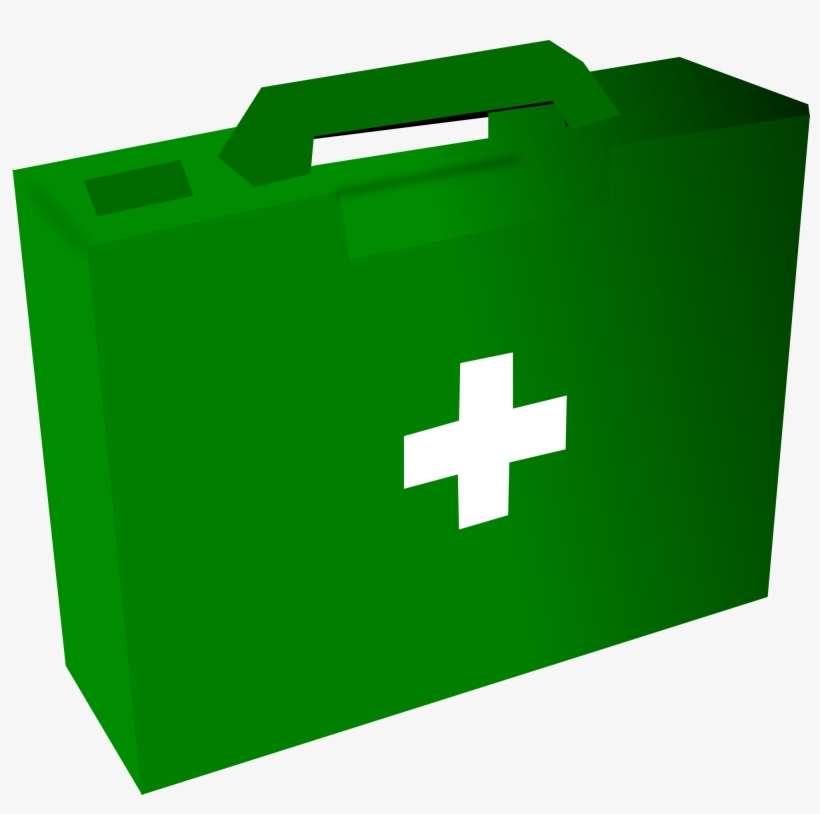 Green Pack First Aid Clipart - First Aid Kit Green Png PNG Image ...