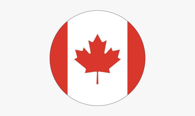 Canada Flag Knob Sticker - Canada Flag Circle Png PNG Image ...