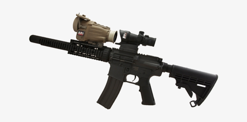 X27 Thermal Scope For Hunting Mounted On A Rifle - Weapon Mounted ...