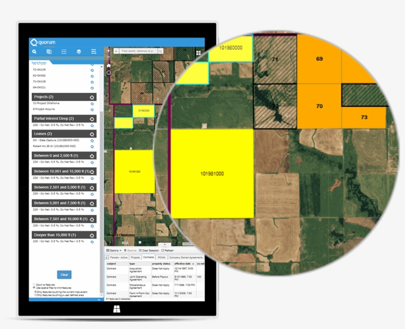 Oil Field Land Management Software On A Tablet - Management PNG Image ...