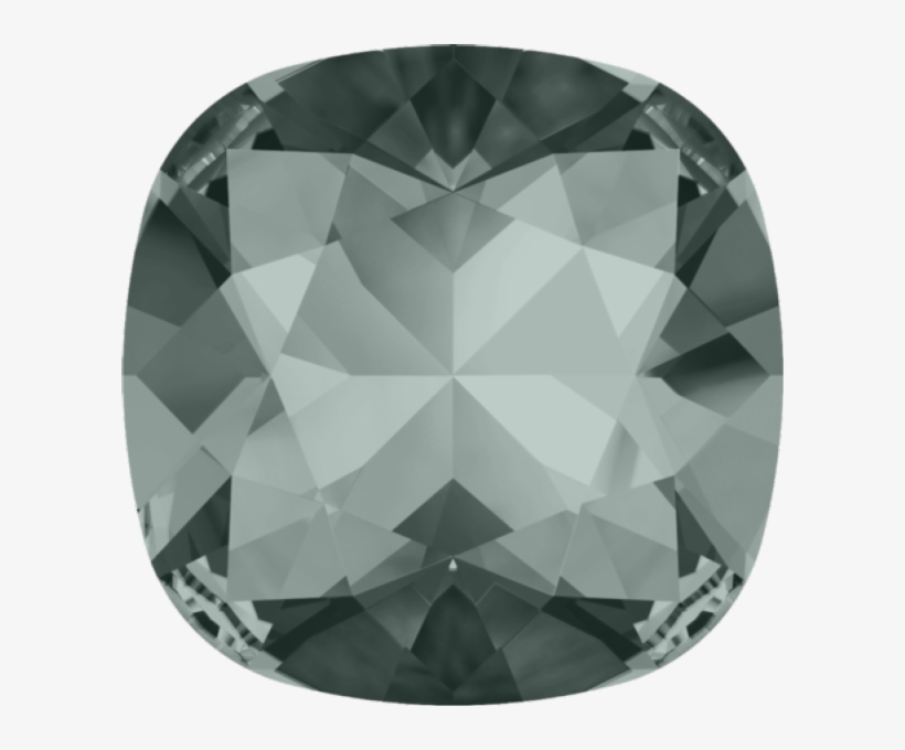 Swarovski 4470 Cushion Cut Square Fancy Stone Black - Swarovski 4470 Chrysolite PNG Image ...