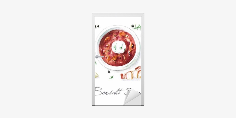 Watercolor Food Painting - Borscht Watercolor PNG Image | Transparent ...