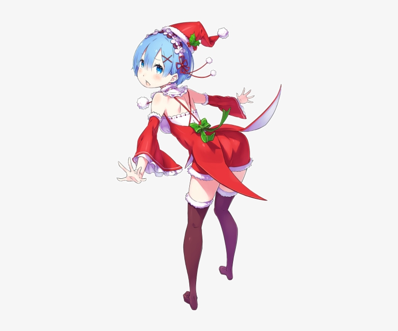 Download Rem Merry Christmas - Rem Re Zero Christmas | Transparent PNG ...
