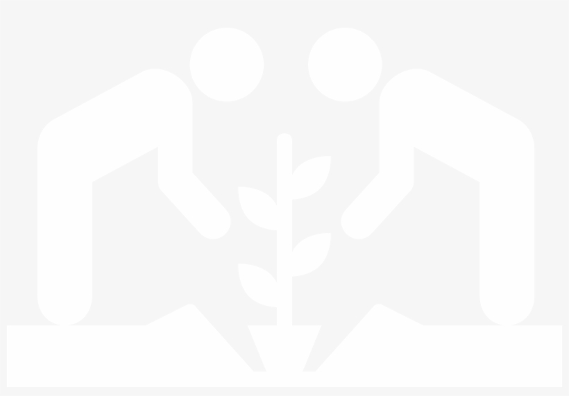 Community Garden Iconwhite - Gardening Icon In Circle PNG Image ...