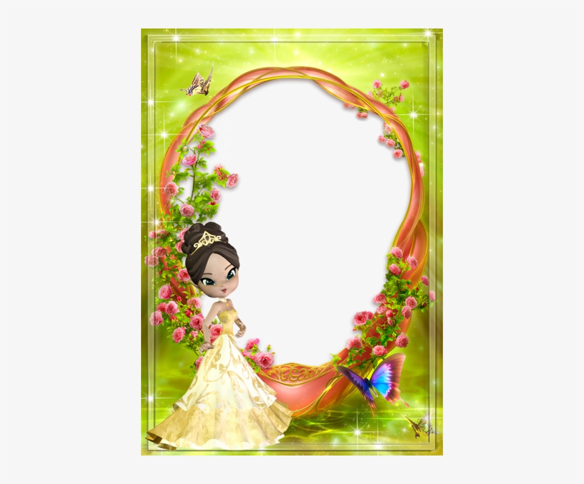 Download Cute Kids Transparent Princess Photo Frame Princess - Princess ...