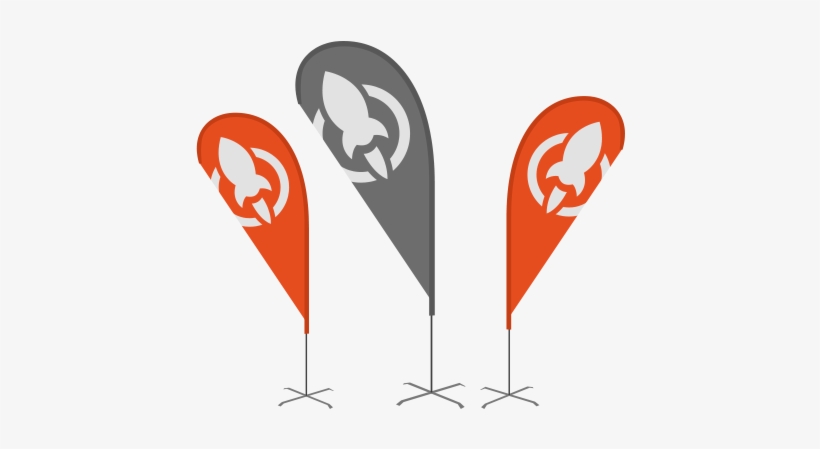 Download Teardrop Flags - Sign | Transparent PNG Download | SeekPNG