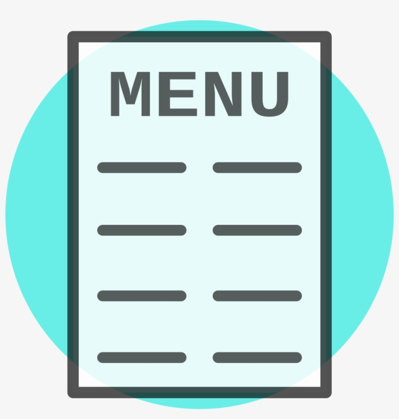 Download Food Menu Icon - Poster | Transparent PNG Download | SeekPNG