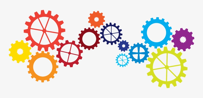 Download Gears Clear - Colorful Gears | Transparent PNG Download | SeekPNG