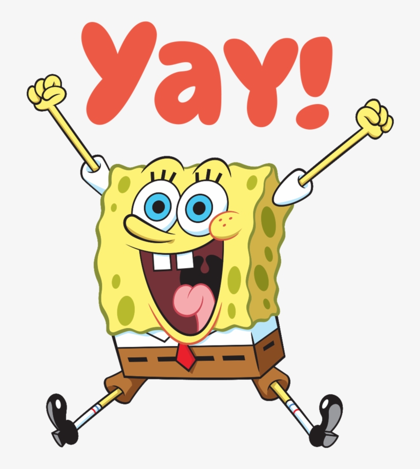 Download 224485 Spongebob - Squarepants - - Yay - Sticker 4bb396 ...