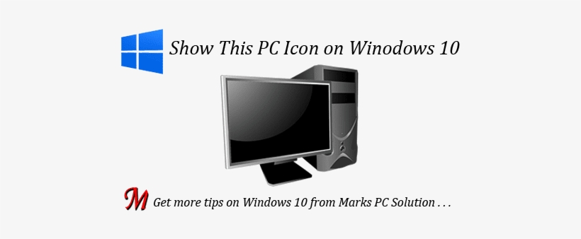 How To Get My Computer Icon In Windows 10 - Hide Or Show Drop Shadow Of ...