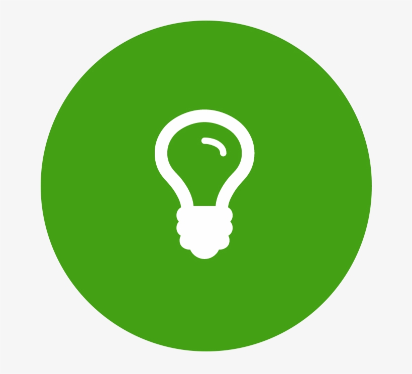 More Than Just Software - Light Bulb Icon Circle PNG Image ...