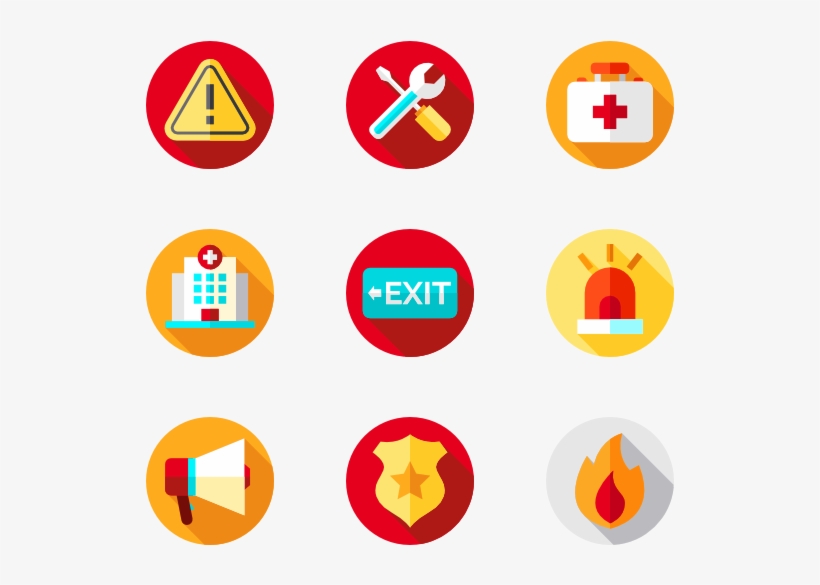 Download Emergencies 50 Icons - Alert Icon | Transparent PNG Download ...