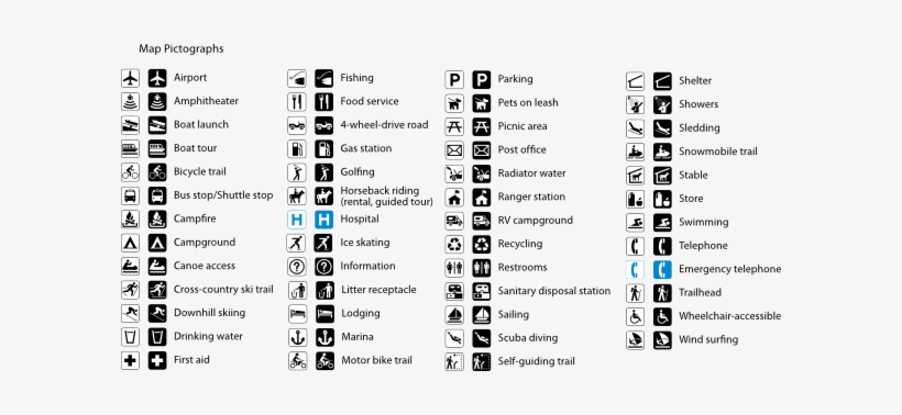 Map Symbol Gallery Svg Clip Arts 600 X 298 Px PNG Image | Transparent ...