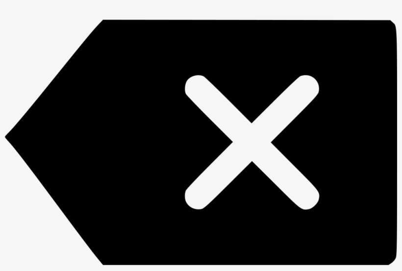 Backspace Delete Keyboard Function Comments - Icon Keyboard Black White ...