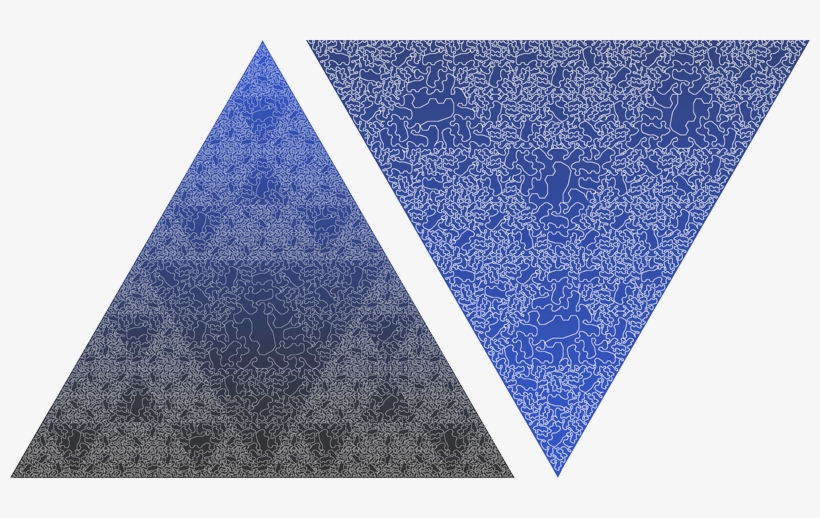 These Tightly-coiled Curves Are Of The Dense Variety - Triangle PNG ...