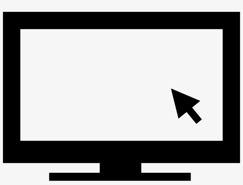 Screen With Cursor Arrow - Display Device PNG Image | Transparent PNG ...