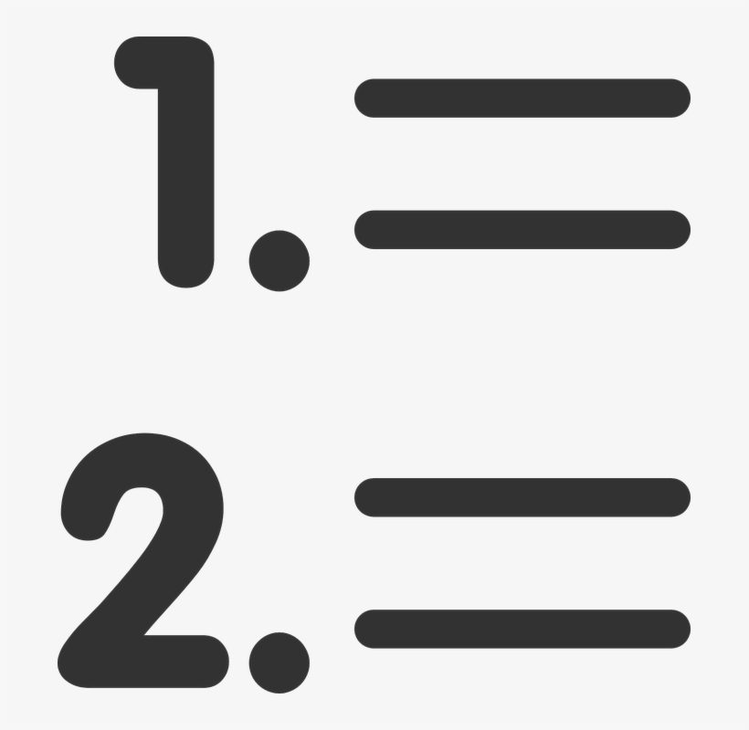 Flat, Number, Theme, Action, List, Icon - List Clip Art PNG Image ...