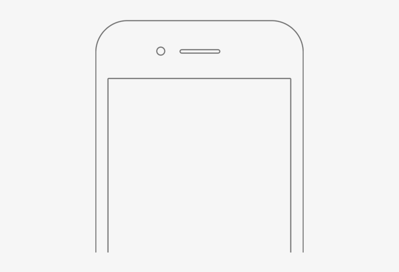 Download Iphone Outline Png - White Iphone Outline Png | Transparent ...