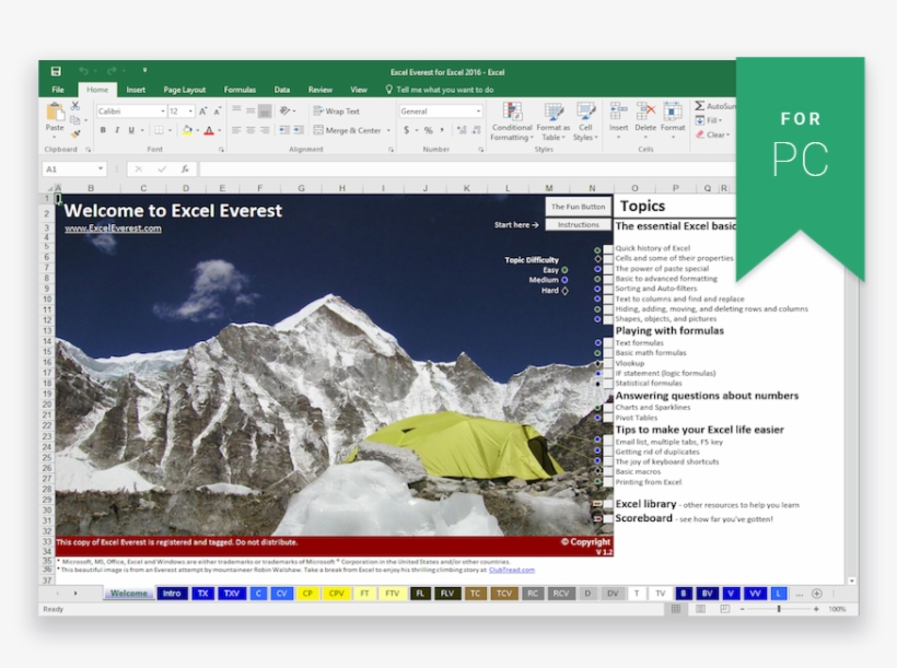 Excel Everest Pc - Duffy Ventures Llc PNG Image | Transparent PNG Free ...