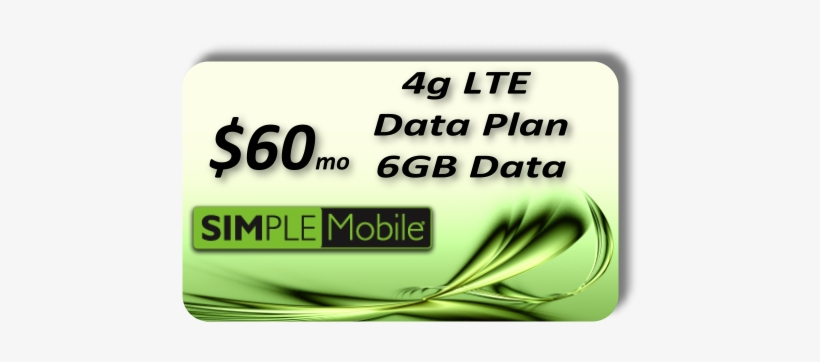 Simple 6gb 4g Lte Data Plan - Simple Mobile PNG Image | Transparent PNG ...