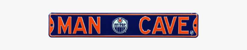 Edmonton Oilers “man Cave” Authentic Street Sign - Edmonton Oilers Man ...