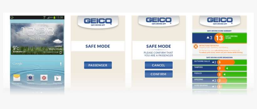 The First Visualization Of The Mobile Reporting Ui - Geico Insurance ...