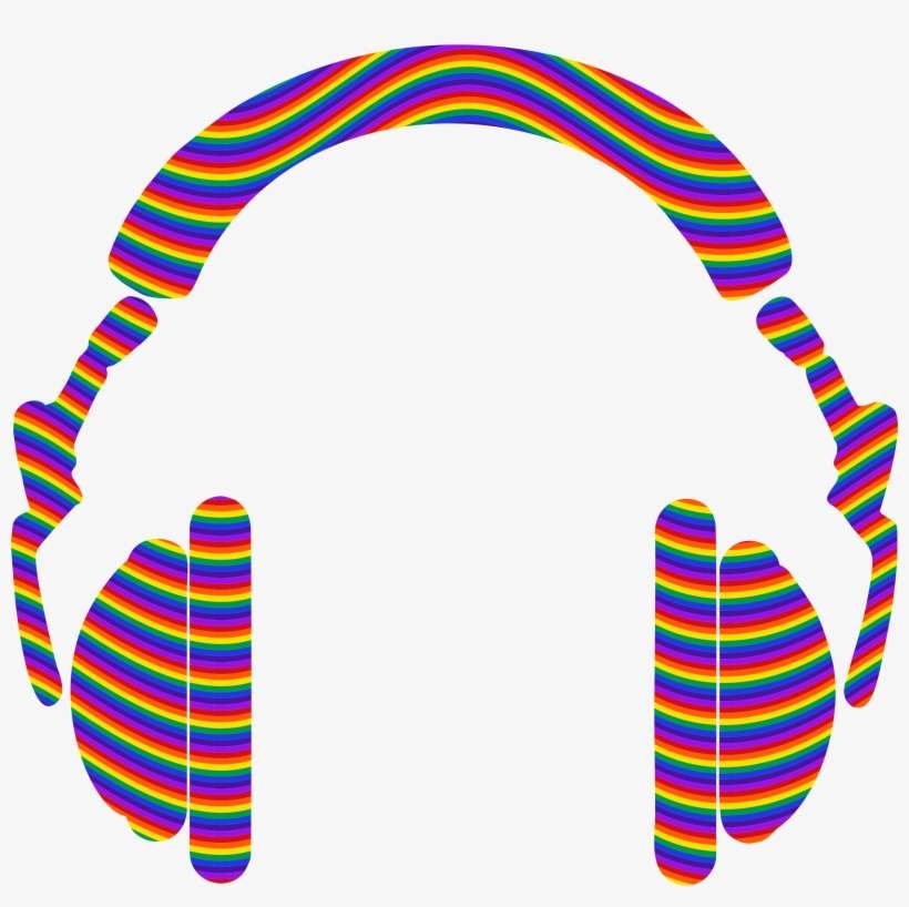 Rainbow Waves Headphones Big Image Png - Sound Wave Png PNG Image ...