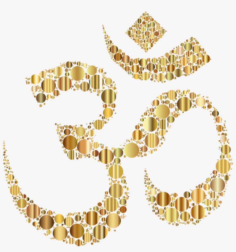 This Free Icons Png Design Of Golden Om Symbol Circles PNG Image ...