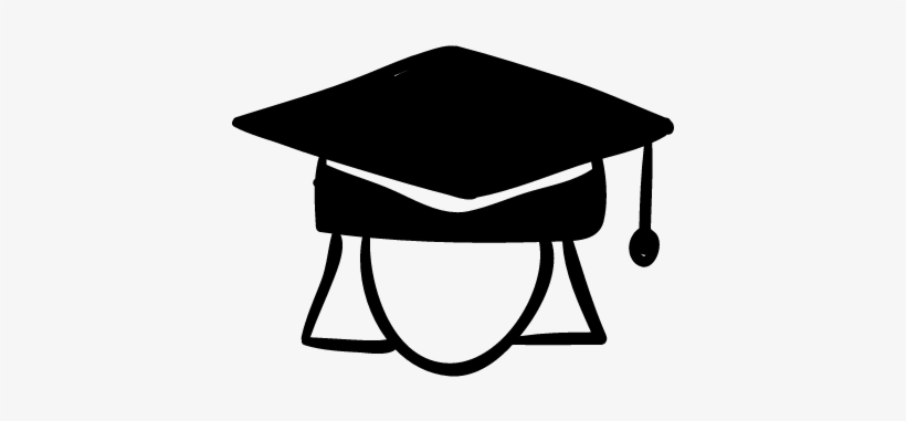 Student Head With Graduation Hat Vector - Student Head PNG Image ...