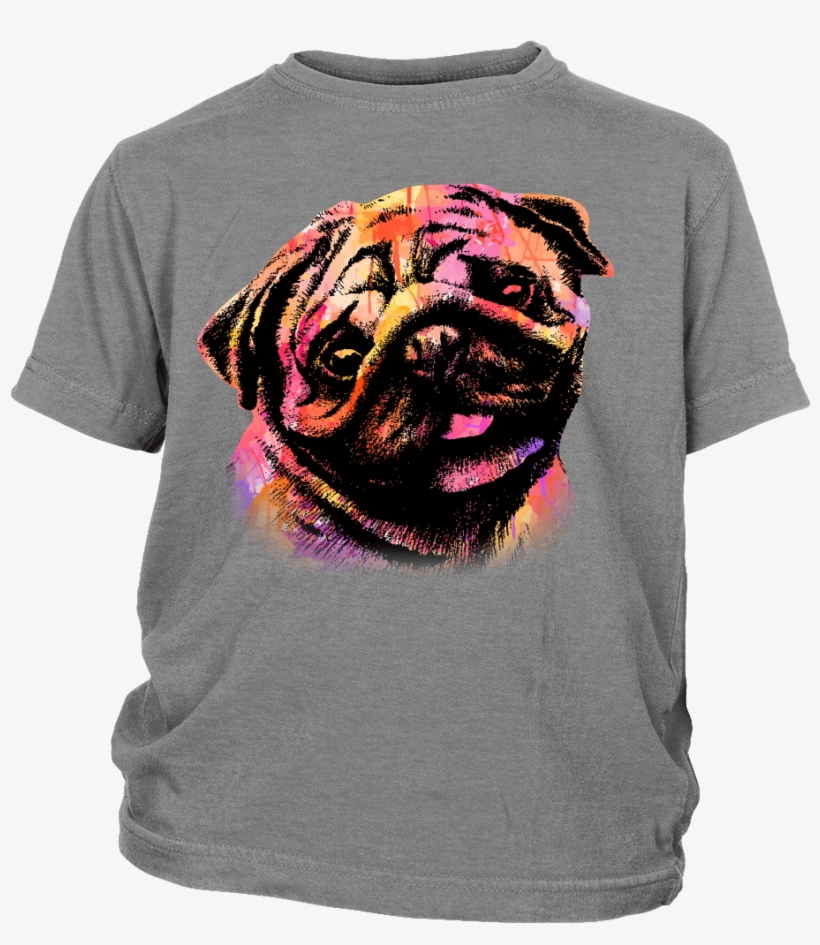 Watercolor Pug Kids T-shirt - Asdf Movie - Wanna Go Skateboard? PNG ...
