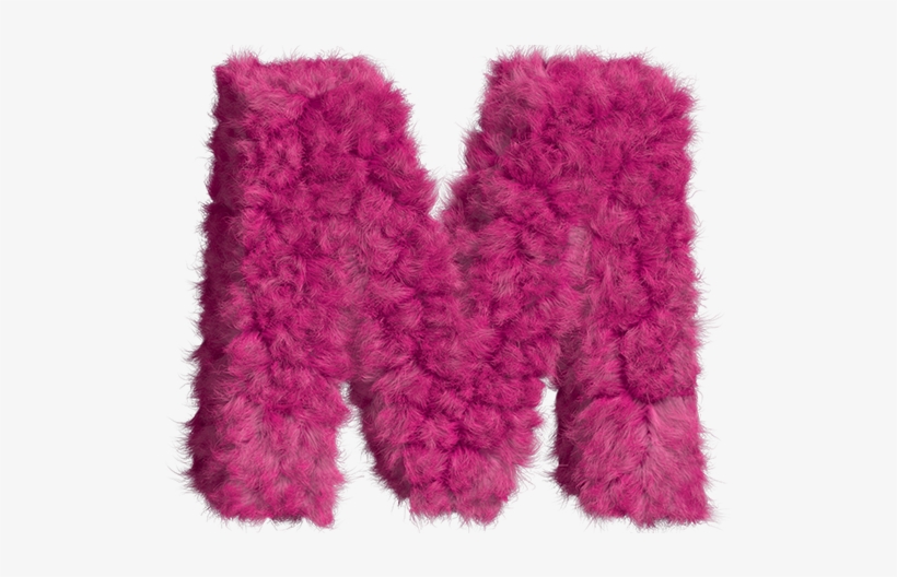 Pink Fur Font Letter M - Fur PNG Image | Transparent PNG Free Download ...