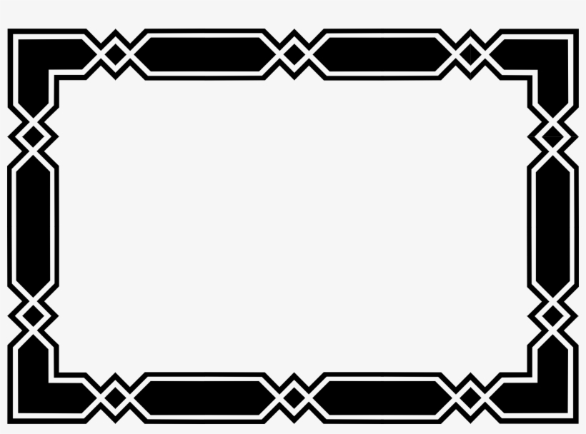 Download Black Border Frame Transparent Background - Border Design ...